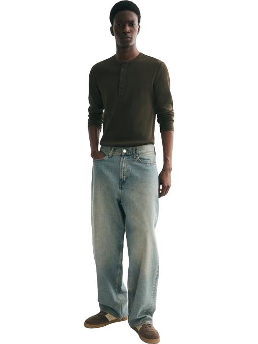 H&M H&M Baggy Fit Cotton Denim Jeans
